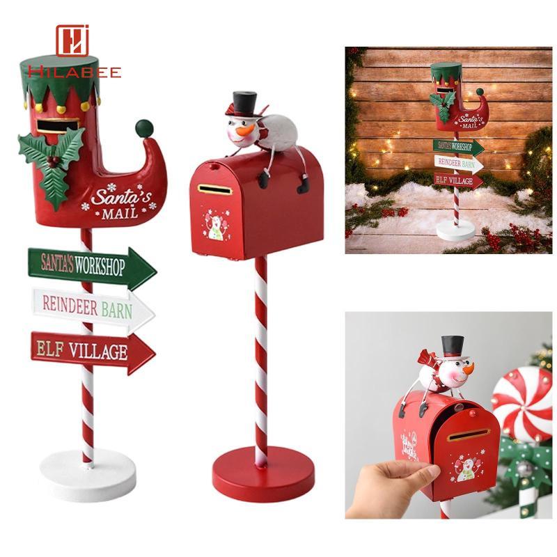 [UsusexaMY] Christmas Mailbox Statue Letterbox Sculpture Housewarming ...