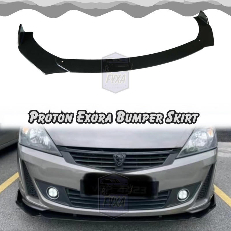Proton Exora Front Bumper Diffuser Lip Wrap Angle Splitters Side Skirt ...