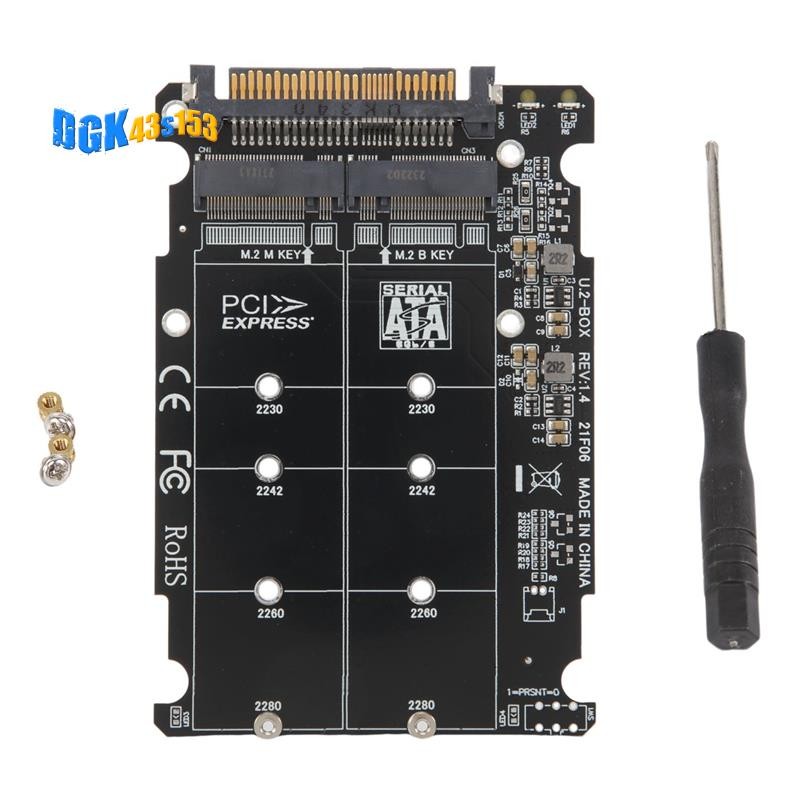 2 in 1 M.2 NVMe U2PCB M.2 NVME SSD Key M Key B SSD to U.2 SFF-8639 ...