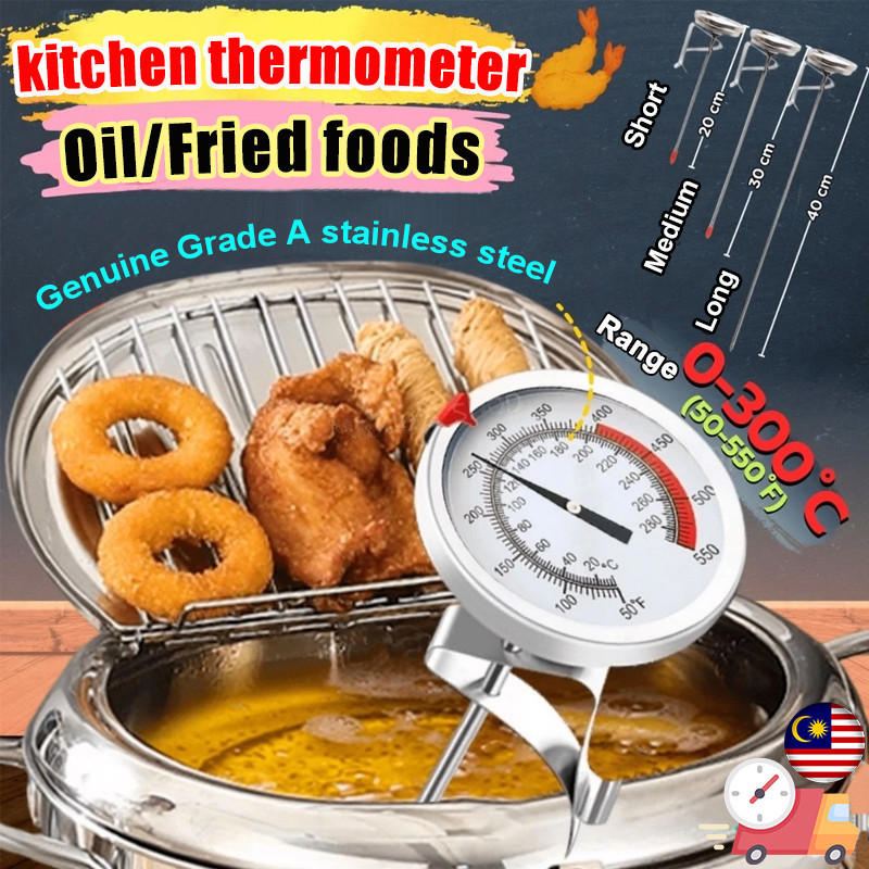 Professional High Precision Food Thermometer With Clip Frying Oil ...