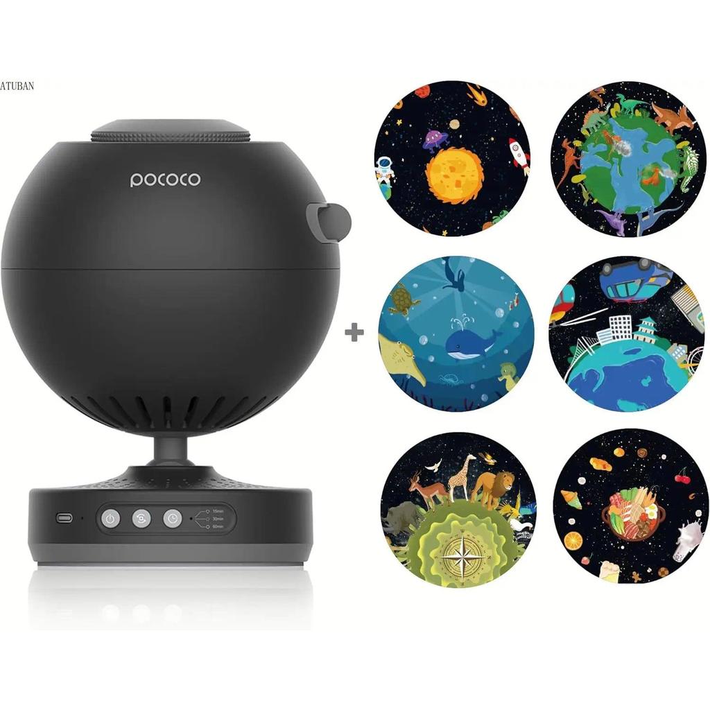 POCOCO Galaxy Star Projector for Bedroom with Replaceable Optical Film ...