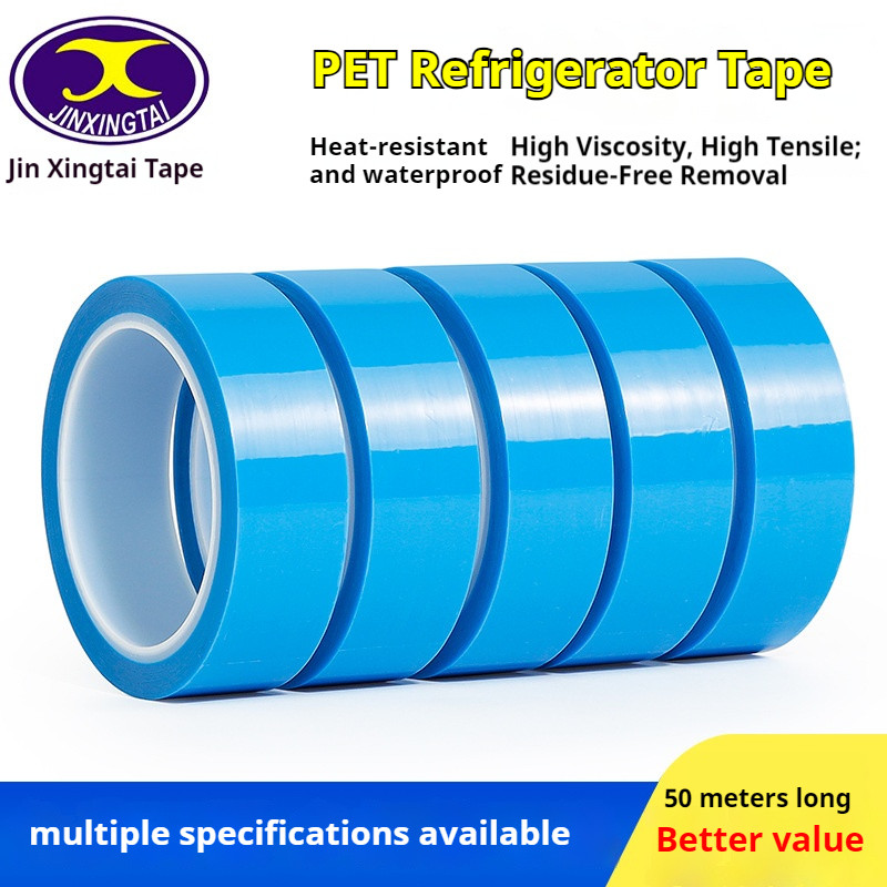 JXT Blue Transparent Non-Marking Tape Refrigerator Sealing Single-Sided ...