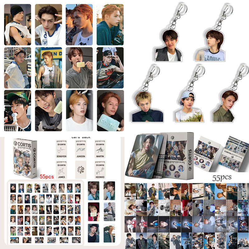 Keychain CORTIS Album COLOR OUTSIDE THE LINES Card CORTIS Photocard ...