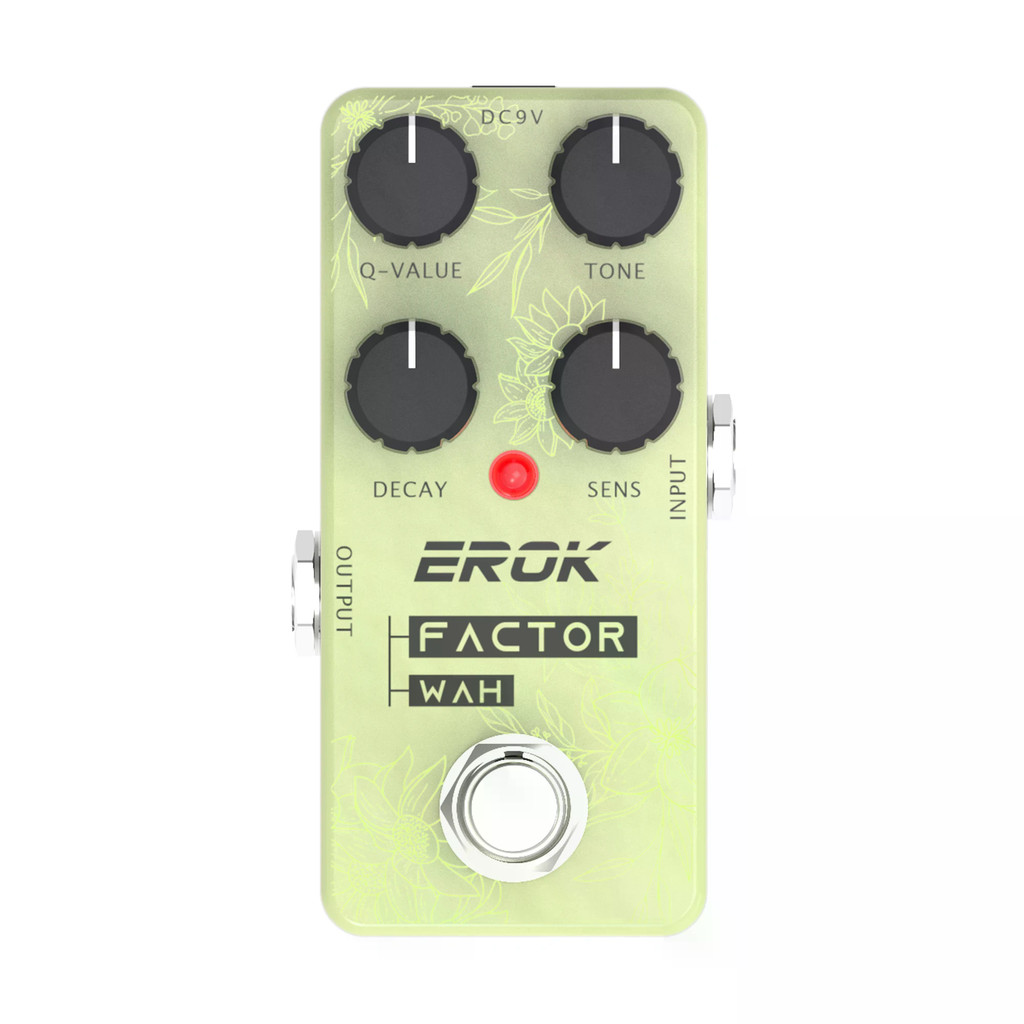 EROK Wah Pedal for Guitar & Bass - True Bypass, TONE/DECAY/Q-VALUE ...