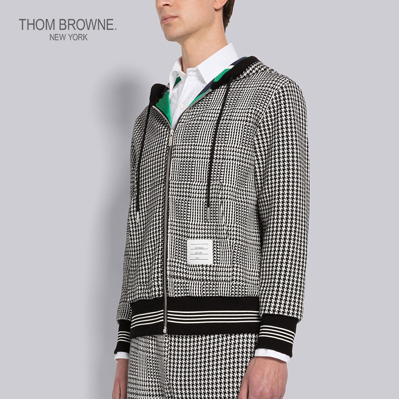 THOM BROWNE Men's 2022 Autumn/Winter Four Stripes Houndstooth Checked ...