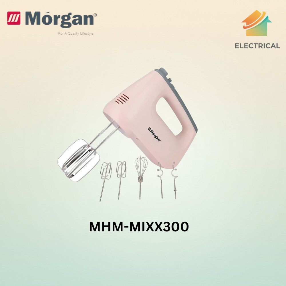 MORGAN MHM-MIXX300 6 SPEEDS HAND MIXER WITH TURBO FUNCTION | Shopee ...