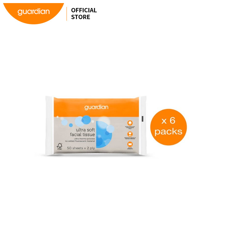 Guardian Essential Ultra Soft Facial Tissue 50Sx6 | Shopee Malaysia