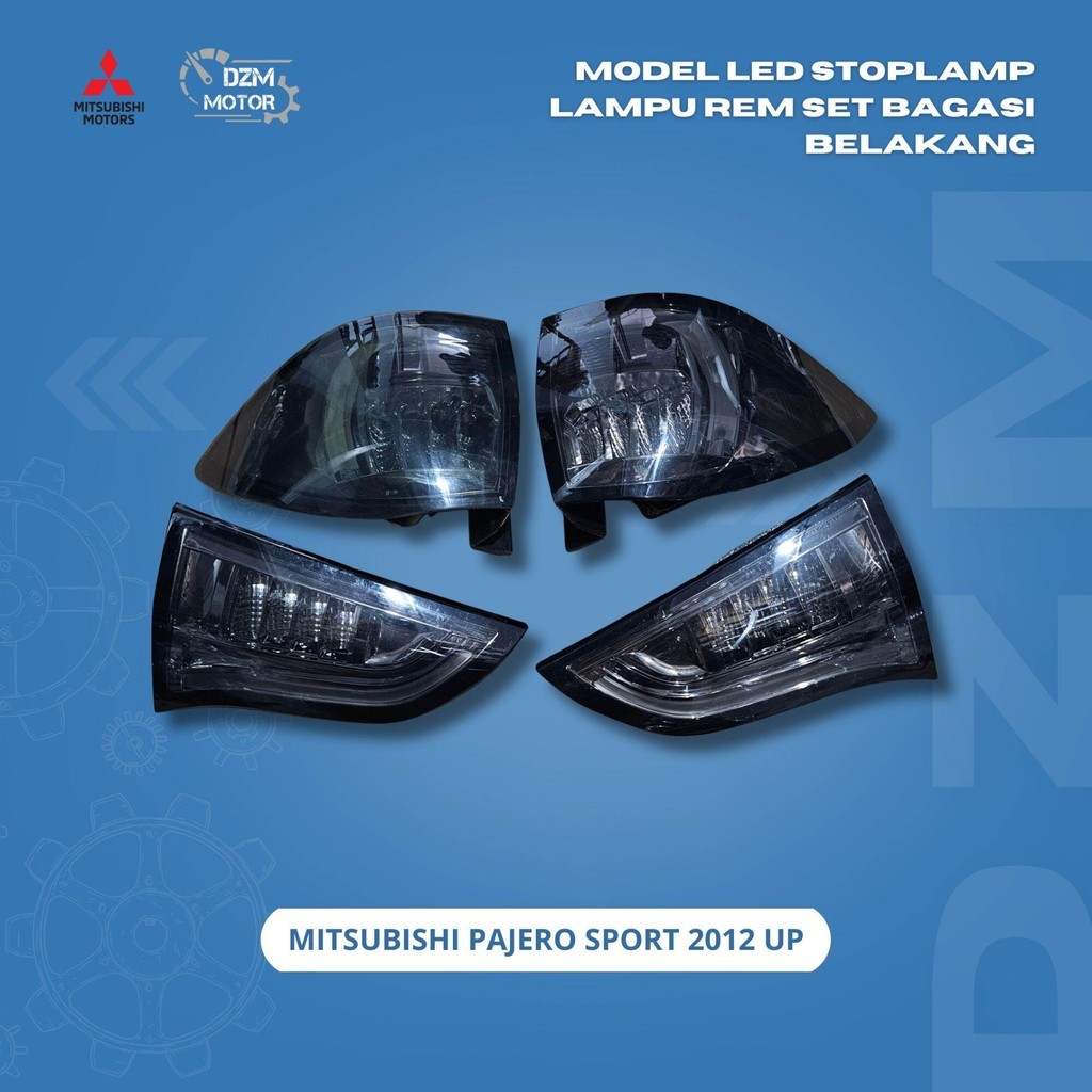LED Stoplamp Brake Light Set Rear Trunk Mitsubishi Pajero Sport 2012 UP ...