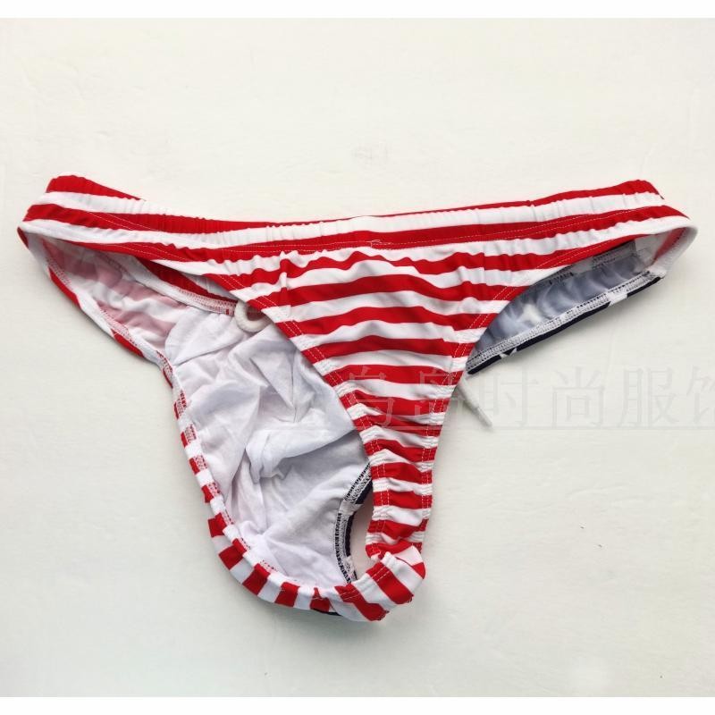 Fashionable Trendy Star Striped Flag Series Men's Swimming Trunks Laced ...