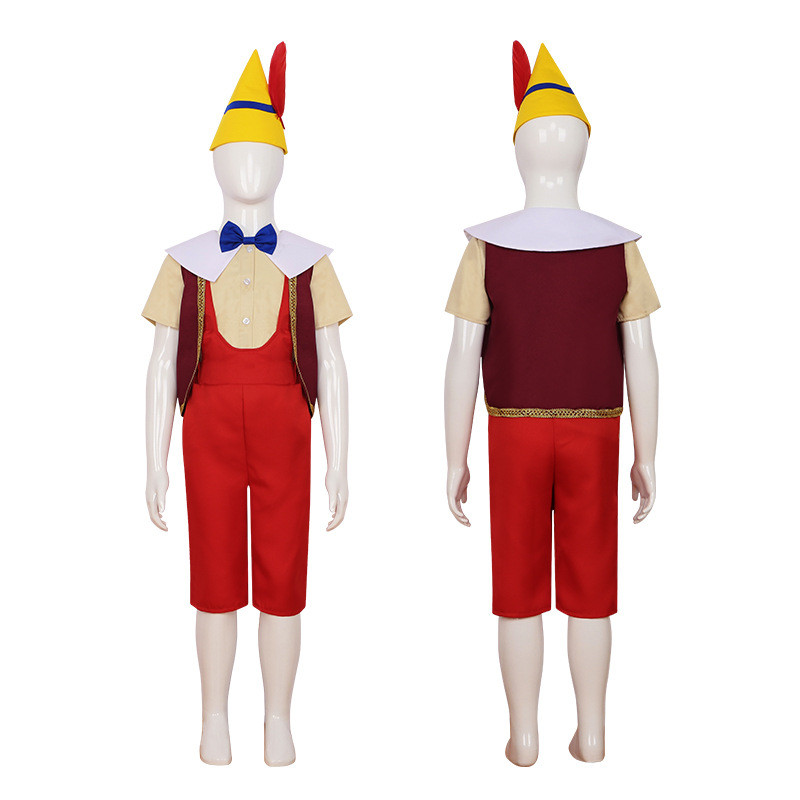Adult Storybook Fairy Tale Puppet Costume Kids Halloween Pinocchio Role ...