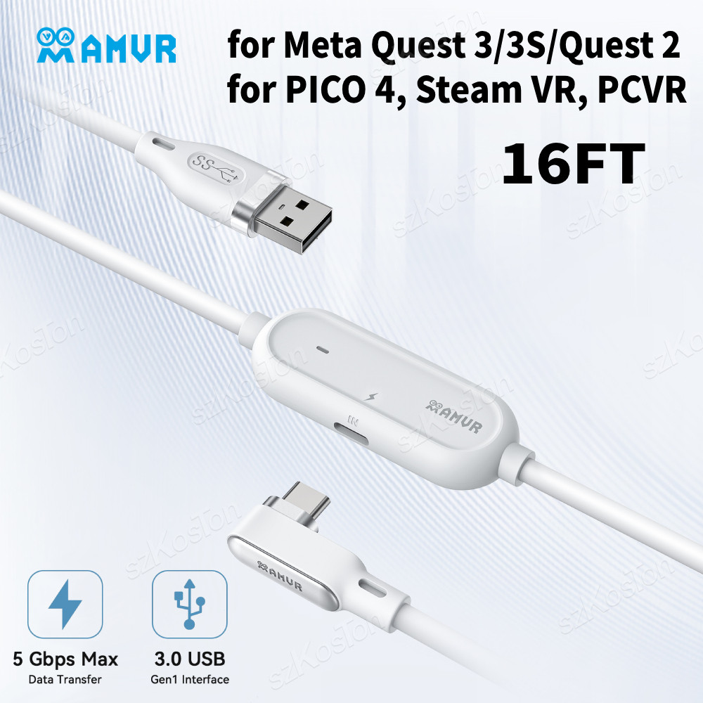 Brand New 5m 18W Link Cable for Quest 3S/3/2/Pro USB Cable for PICO 4/4 ...