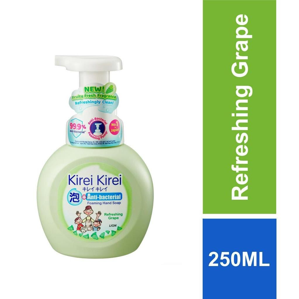 Kirei Kirei Anti-bacterial Foaming Hand Soap Refreshing Grape Bottle ...