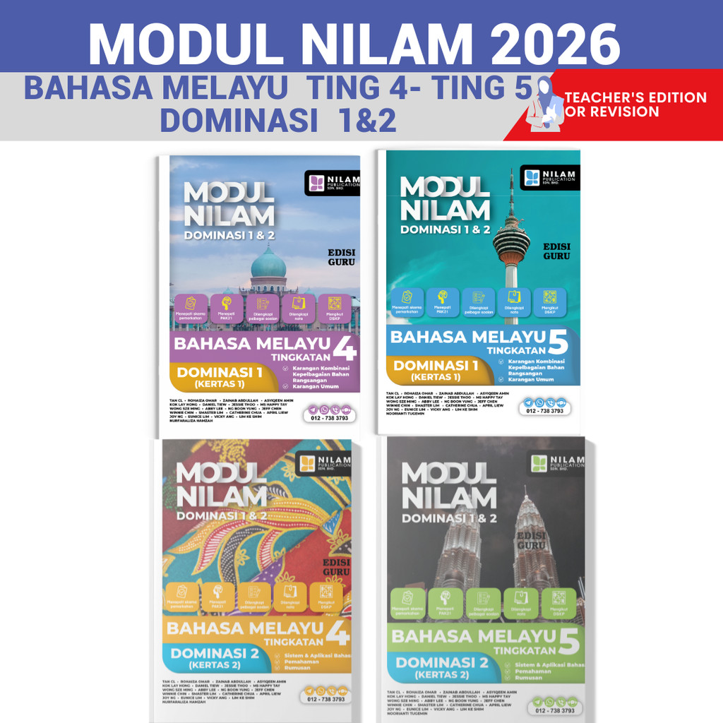 NILAM *EDISI GURU* Modul Bahasa Melayu Tingkatan 4 & 5 Dominasi 1& 2 ...