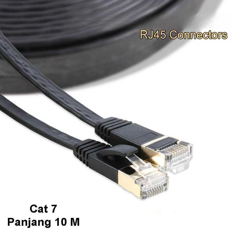 Ethernet Flat LAN Network Cable RJ45 Cat7 10M - NW107 | Shopee Malaysia