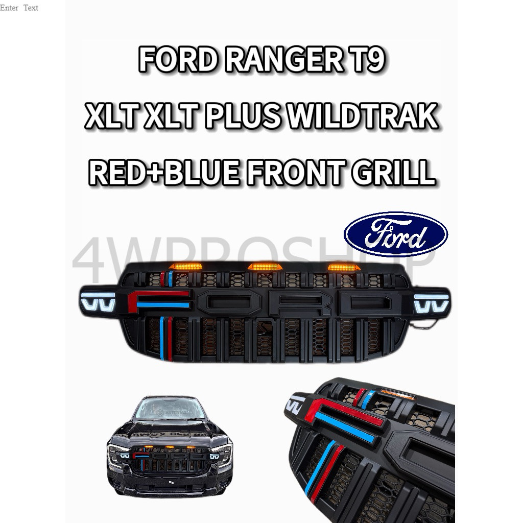 NEW DESIGN RED BLUE NEXT GEN FORD RANGER T9 XLT XLT+ WILDTRAK LED FRONT ...