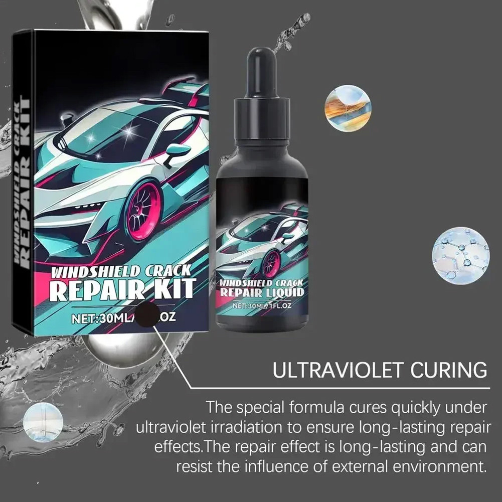 Cracked Glass Scratch Repair Kit 5MinQuick-Glass Repair Liquid ...