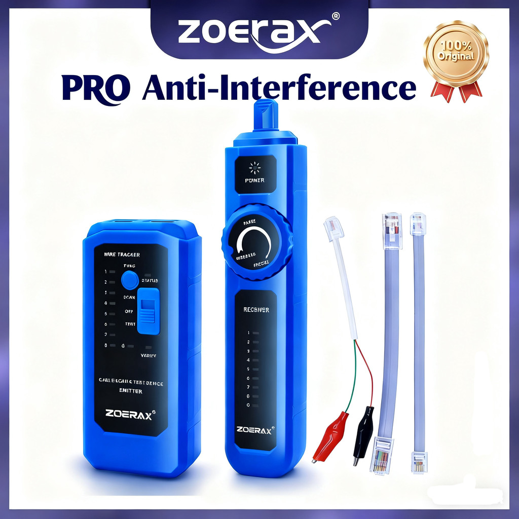ZoeRax RJ45 RJ11 Wire Tracker Multi-Function Cable Tester with PoE ...