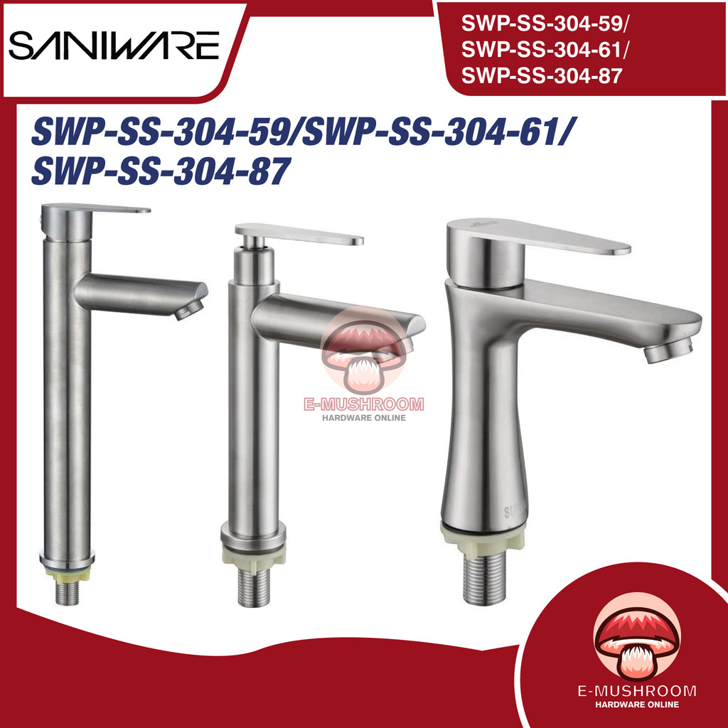 Saniware Tall Basin Pillar Tap SWP-SS-304 | Shopee Malaysia