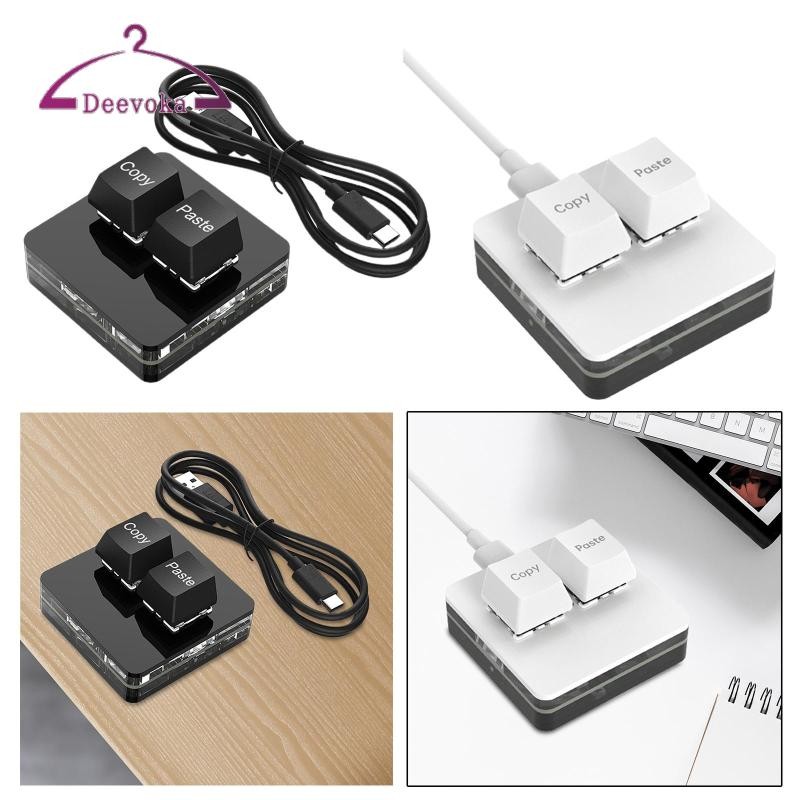 [deevoka] Copy and Paste 2 Key Keyboard 2 Key Mini Keypad Handed ...