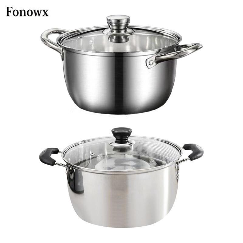 Fonowx Stainless Steel Cooking Pot, Easy to Clean, Deep, , Soup Pot ...
