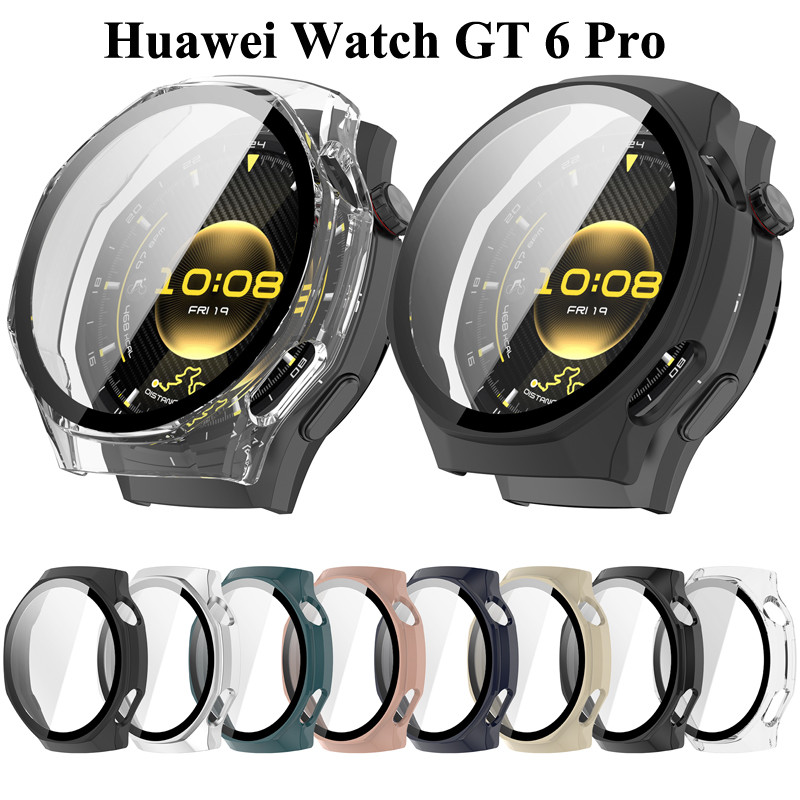 Tempered Glass+PC Case for Huawei Watch GT 6 Pro 5 46MM Screen ...