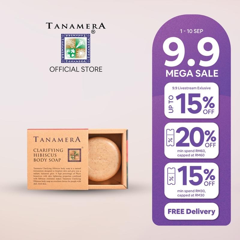Tanamera Clarifying Hibiscus Body Soap 100g | Sabun Badan Bunga Raya ...