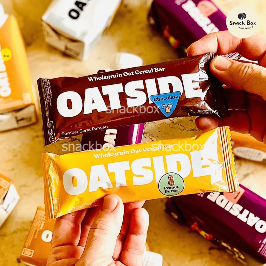OATSIDE Oat Cereal Bar Chocolate/Strawberry/Peanut Butter Wholegrain ...