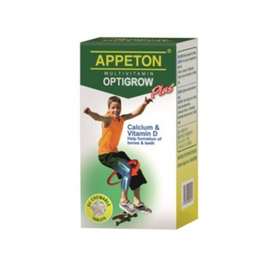 APPETON MULTIVITAMIN OPTIGROW (60 CHEWABLE TABLETS) | Shopee Malaysia