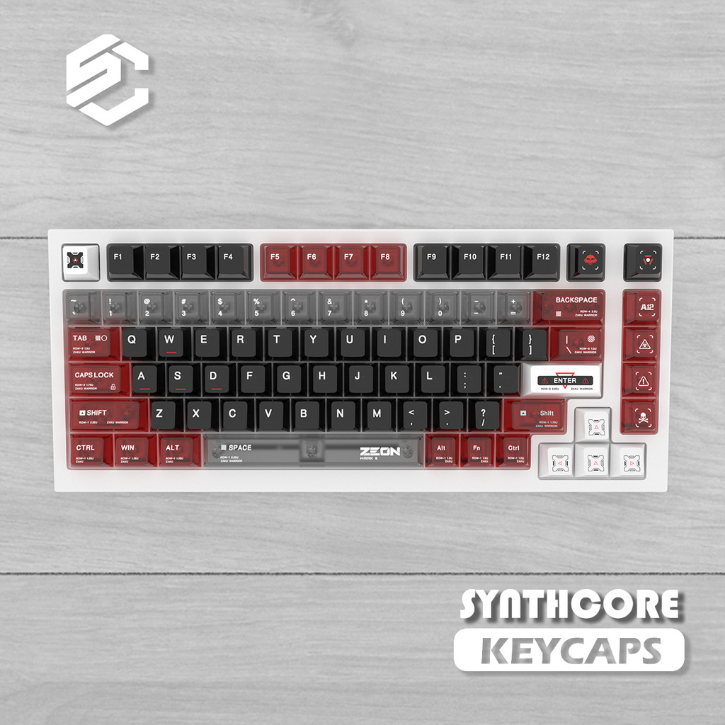 ZAKU Ruby ZAKU Original Factory Height Keycap Customized Keyboard ...