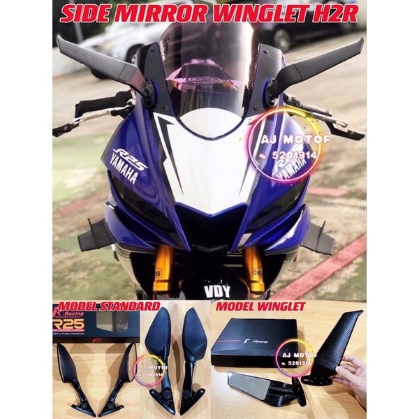 UNIVERSAL SIDE MIRROR R25 R15 CBR150R CBR250R XMAX250 NVX155 NMAX155 ...