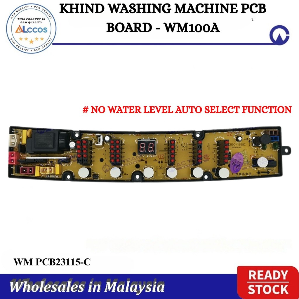KHIND WASHING MACHINE PCB BOARD / MAIN BOARD MESIN BASUH - WM100A ...