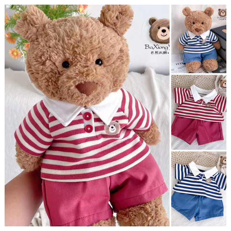 Jellycat bartholomew Striped polo Shirt Clothes Set Cute bartholomew ...