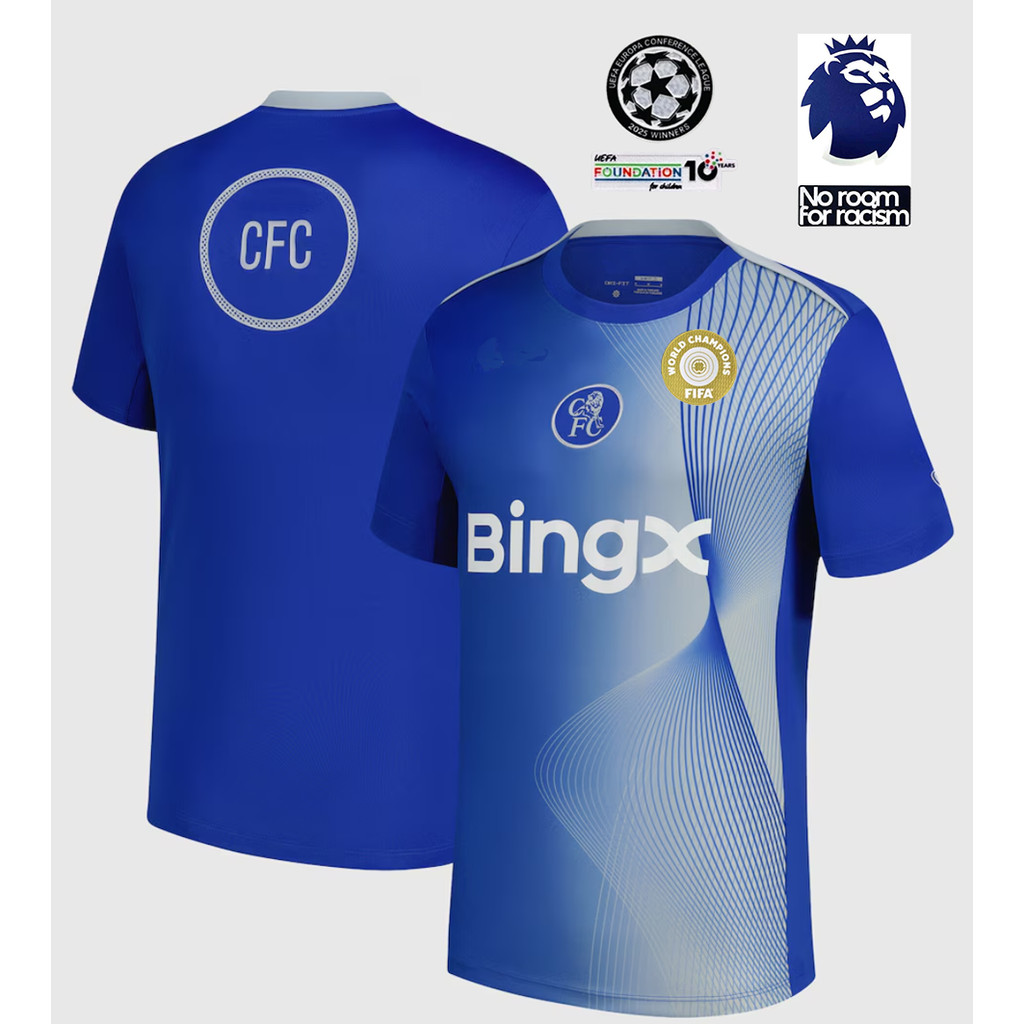 25-26 Chelsea Blue Pre-match Training Jersey Fan Edition Football ...