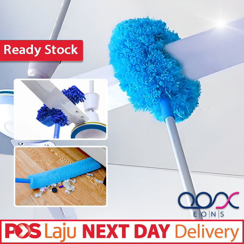 AIR GROOMER 💖 Extendable Ceiling Fan Duster Microfiber Cobweb Brush ...