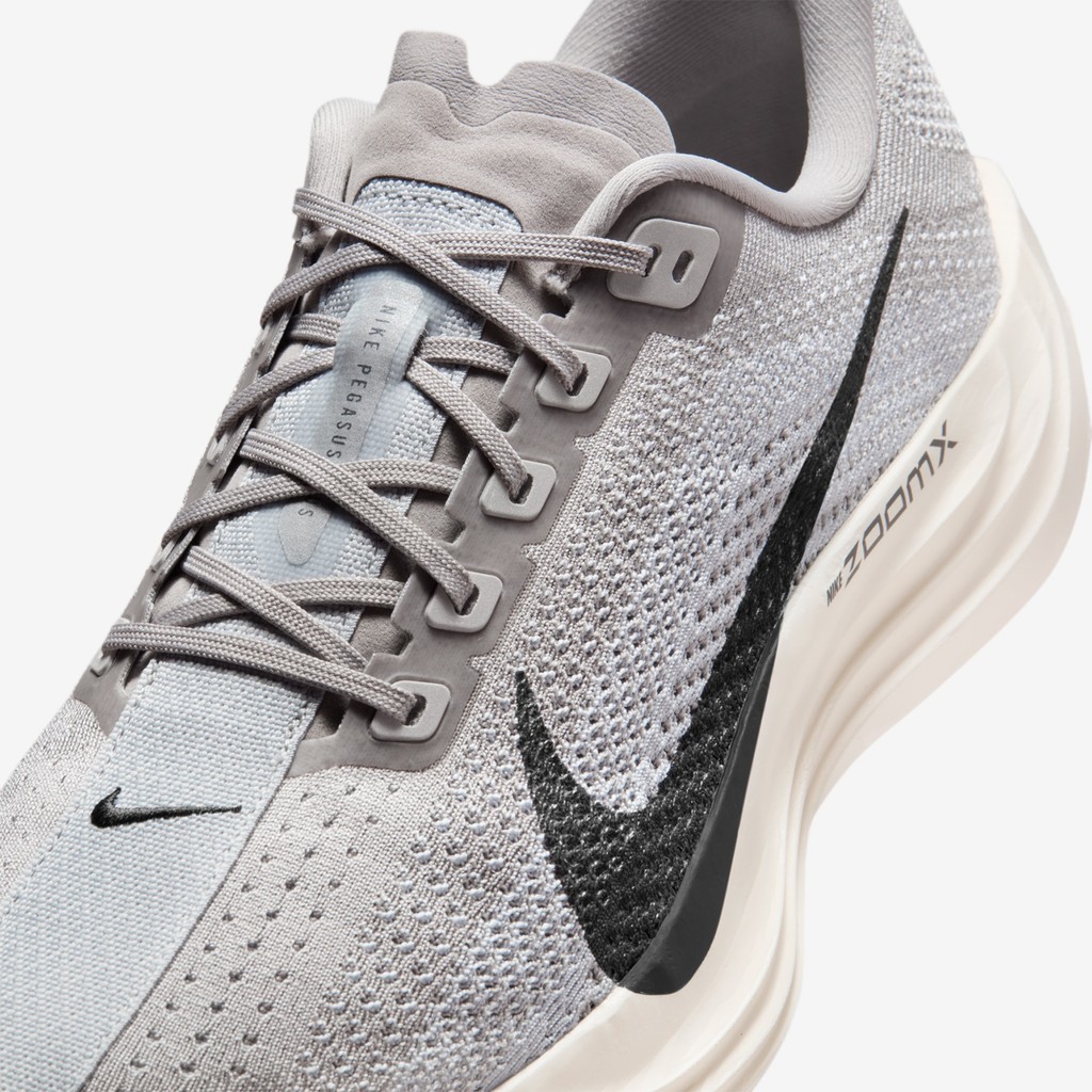 Nike Jogging Shoes Pegasus Plus Men's Gray Cushioned Cushioning Knitted ...