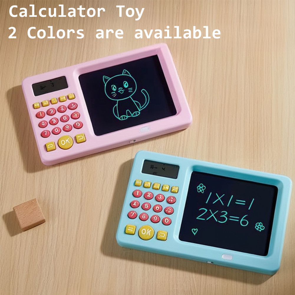 Kids Portable Math Game with Writing Tablet and Calculator for Early ...