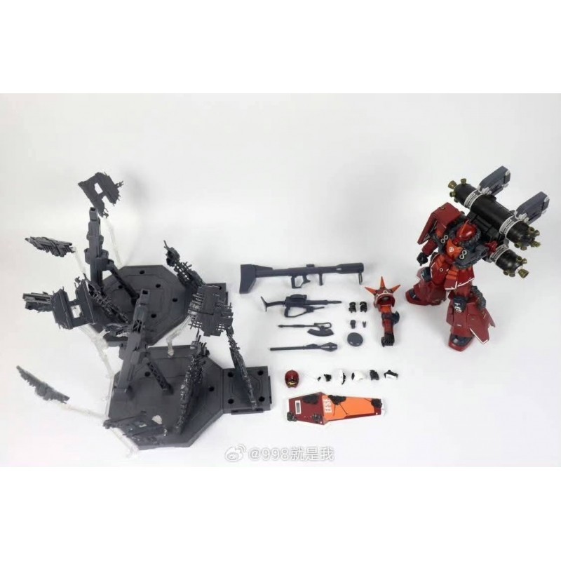 Ryan Model ZG002 MG 1/100 Psycho Zaku Damaged Version + Thunderbolt 78 ...
