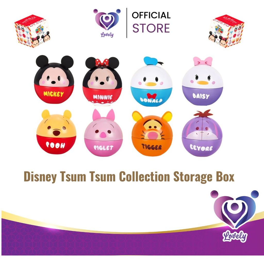 DISNEY Tsum Tsum Collection Storage Box 快乐松松系列收纳盒 | Shopee Malaysia