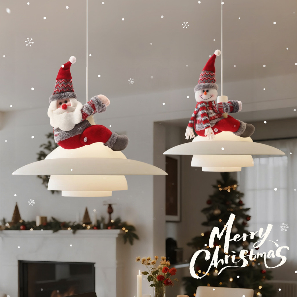 2PC Climbing Santa Claus Doll | Christmas Curtain/Table/Chandelier ...