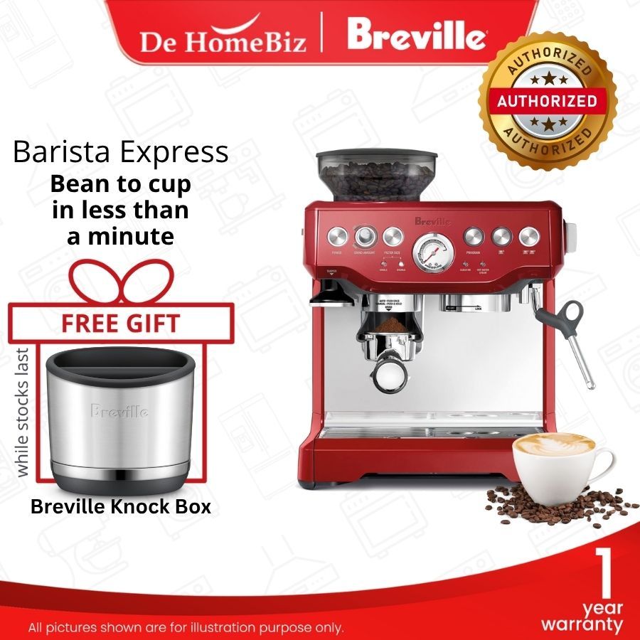 BREVILLE BES870CRN Barista Express Espresso Coffee Machine 3 In 1 ...