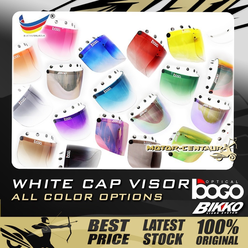 BIKKO/BOGO VISOR BG/BK/BKK/BKE-05 EVO/CLEAR/2-TONE/CRYSTAL/IRIDIUM ...