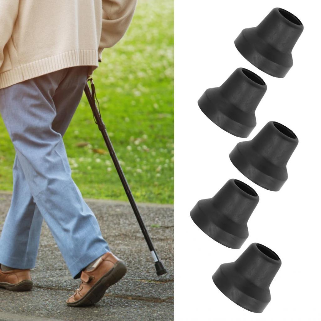 jijaka 5Pcs 16mm Crutch Tips Replacement Rubber Cane Tip with Metal ...