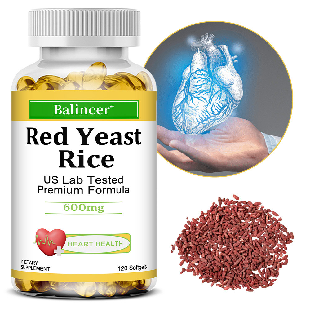 Red Yeast Rice 600mg, helps lower cholesterol, aids digestion, and ...