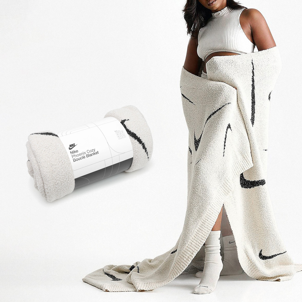 Nike Blanket Phoenix Cozy Bouclé Beige Knitted Keep Warm [ACS ...