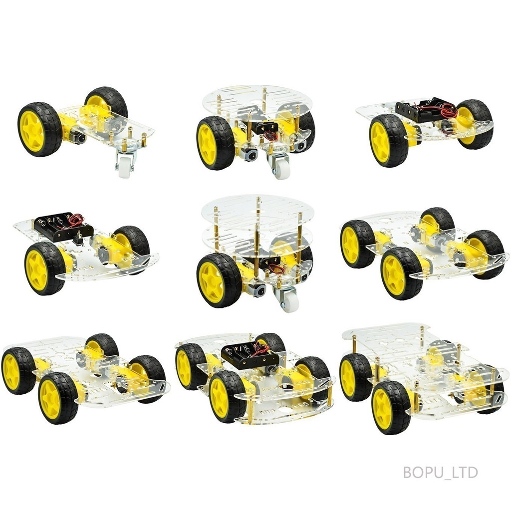 DIY Avoidance tracking Motor Smart Robot Car Chassis Kit Speed Encoder ...