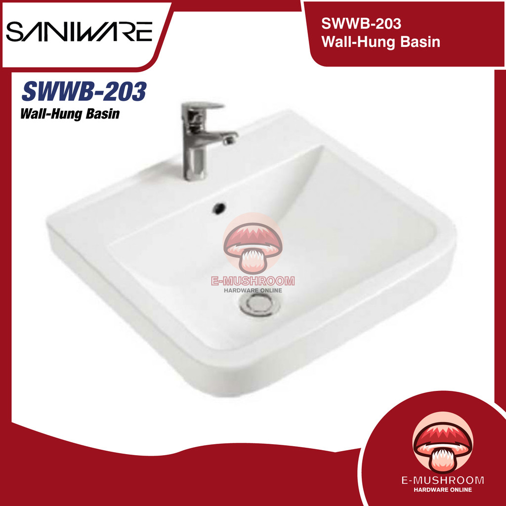 Saniware Wall Hung Basin WB-203 | Shopee Malaysia