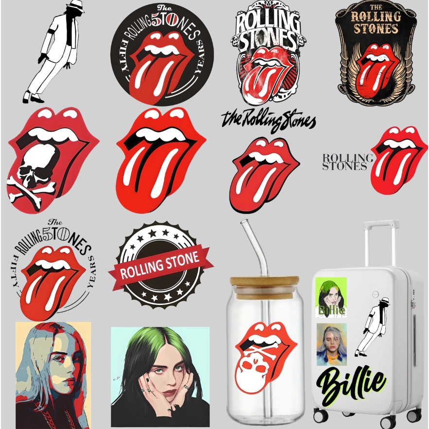 GEN416 The Rolling Stones Crystal Adhesive Stickers Crystal Glue UV ...