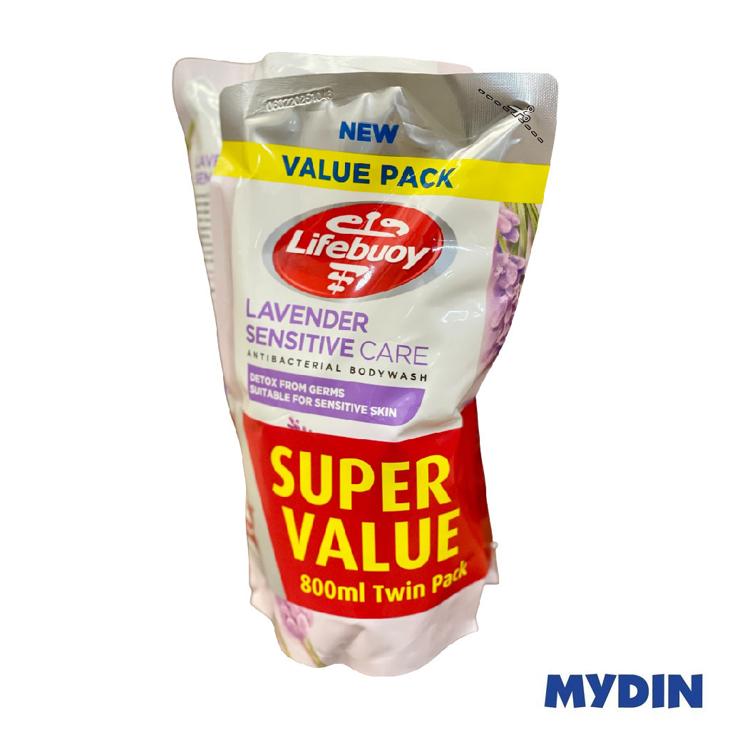 Lifebuoy Sabun Mandian Badan Isian Semula Lavender Sensitive Care ...