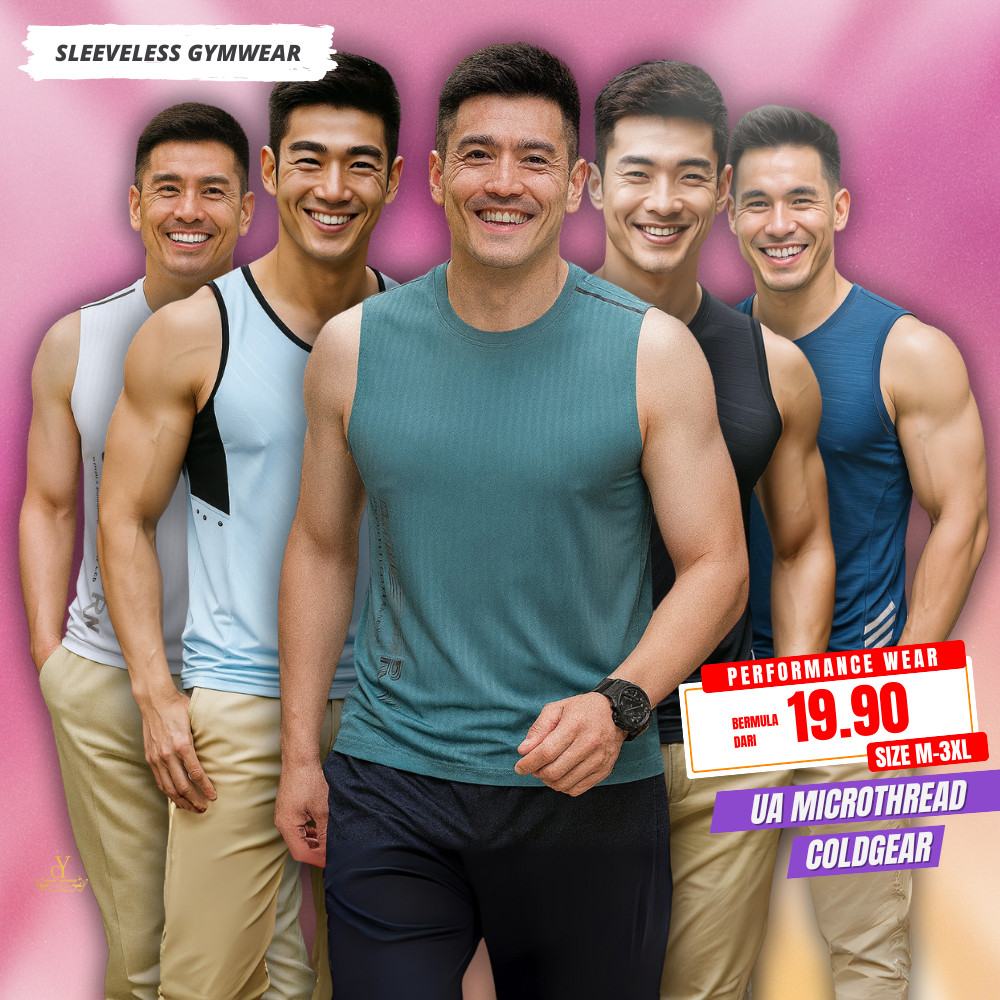 CY 1201 Men’s Quick Dry Sleeveless Sports Shirt Workout Tank Top Tee ...