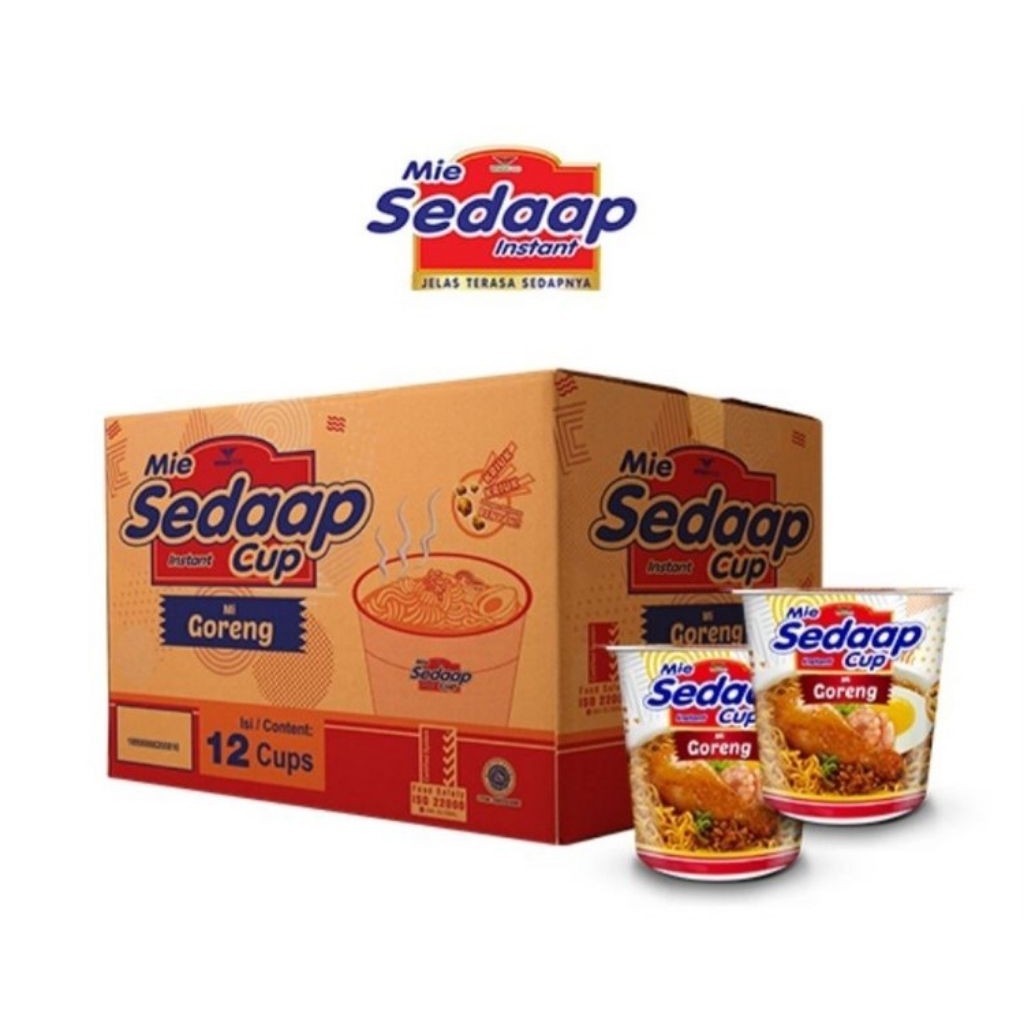 Mie Sedaap Cup Mi Goreng Mie instan 85g(Kemasan Karton) | Shopee Malaysia